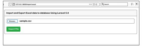 在laravel 58中导入和导出csv文件极客笔记