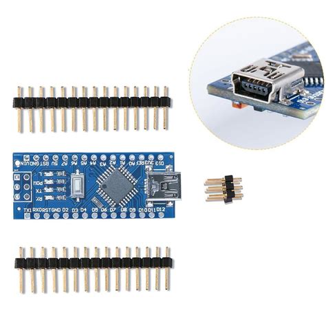 Getuscart Nano V30 Board For Arduino Ch340atmega328p Nano V30 Compatible 2 Pack Without Usb