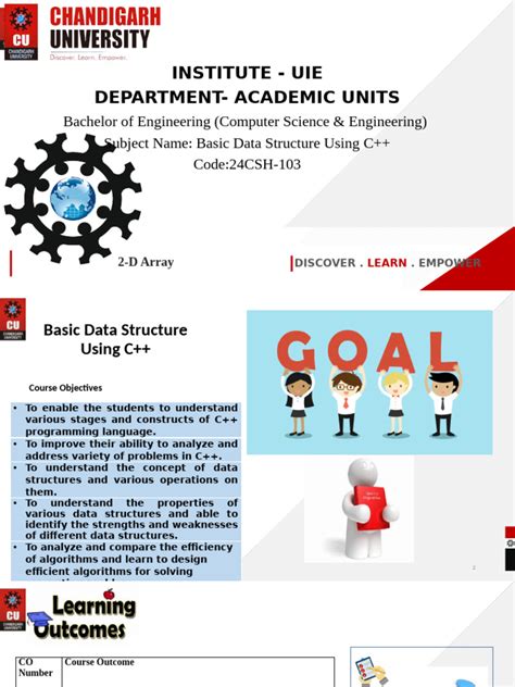 Ppt Lecture 223 2 D Arrays Pdf Computer Programming Integer
