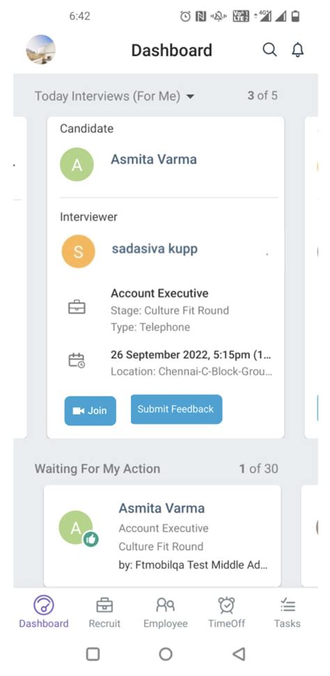 How To Submit Interview Feedback From Freshteam Mobile App Freshteam Support