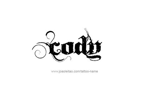 Cody Name Tattoo Designs
