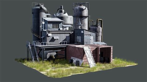 Free Industrial Kitbash 3d Model By Chuck Cg Cg Tips
