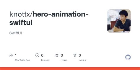 GitHub Knottx Hero Animation Swiftui SwiftUI