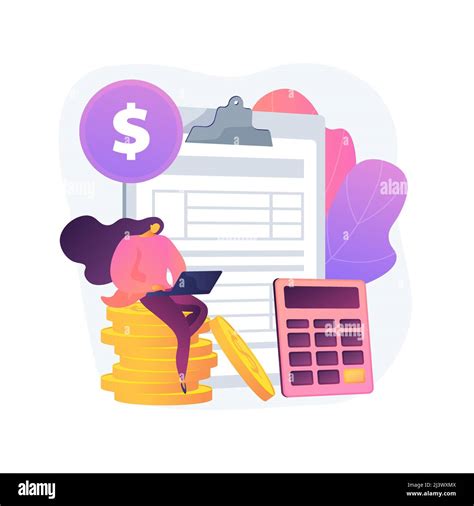 Net Income Calculating Abstract Concept Vector Illustration Salary Calculation Net Income