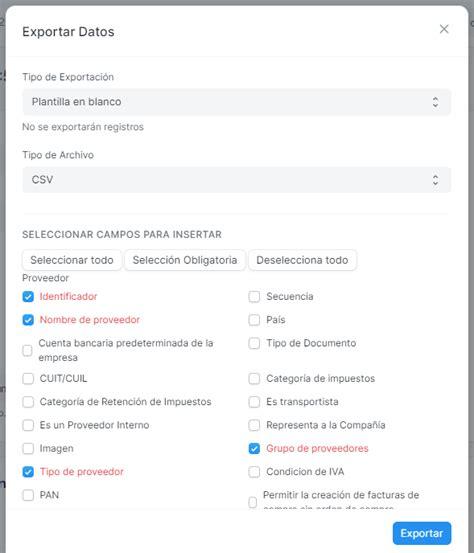 Importación de Datos