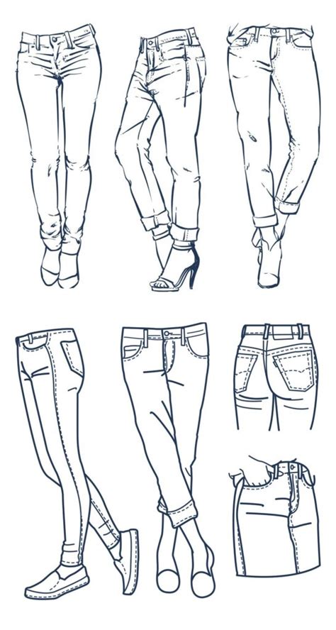 Jeans Drawing References And Sketches For Artists