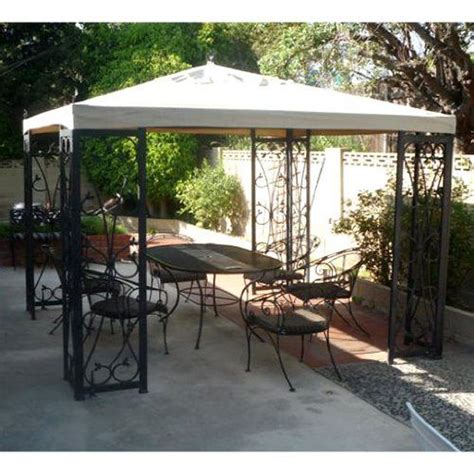 Garden Winds Fleur De Lis Finial Gazebo Replacement Canopy Top Cover Riplock 500 Gazebo