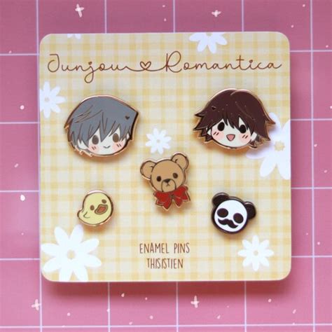 Anime Girl Enamel Pin 1 75 Etsy