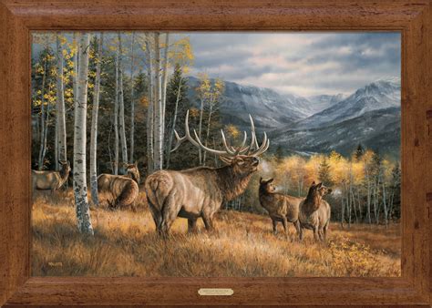 Meadow Music Elk 24 X 36 Framed Gallery Canvas Framed Gallery