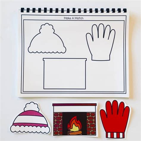 Winter Visual Discrimination Tasks Workbook By File Folder Heaven