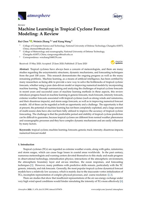 PDF Deep Learning Based Weather Prediction A Survey