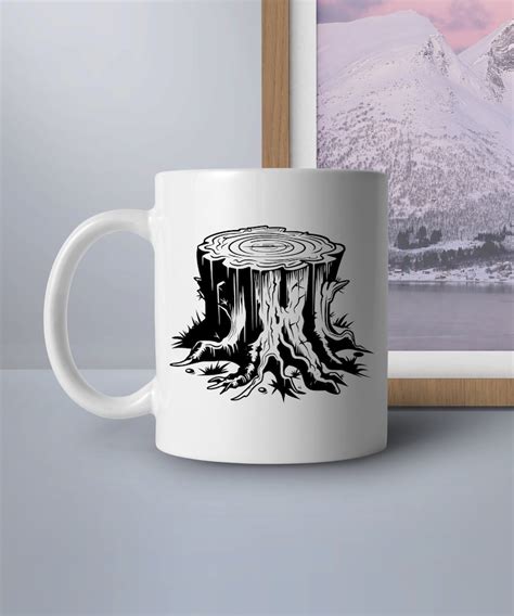 TREE STUMP SVG Tree Stump Trunk Svg Files For Cricut Timber Stump Trunk Clipart Laser Cut