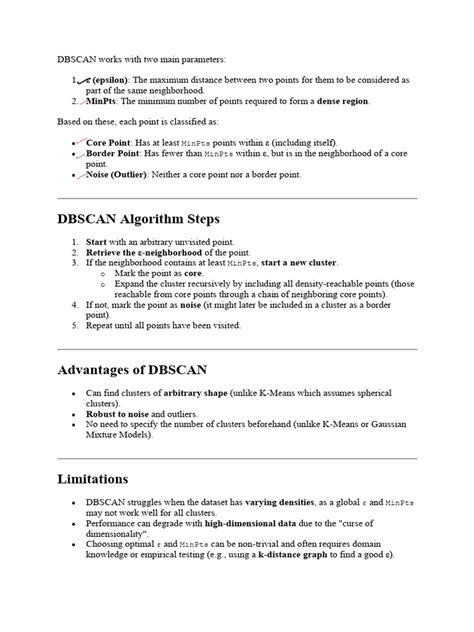 Dbscan Introduction In Machine Learning Pdf Cluster Analysis