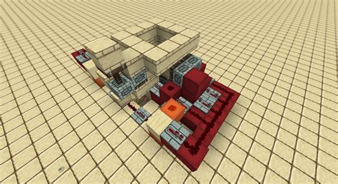 Compact Hidden 2x2 Piston Floor Door Minecraft Map