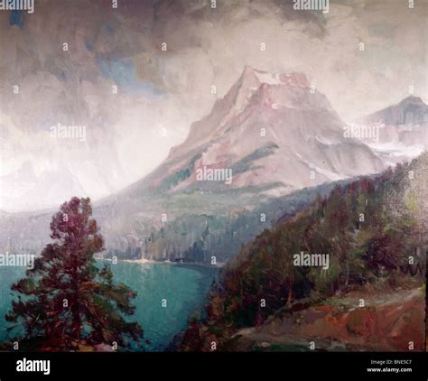 Lake Louise By Oliver Dennett Oil On Canvas 1861 1927 Usa