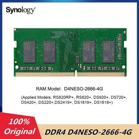 Synology Ddr4 D4neso 2666 4g Ram So Dimm Ram Ram Ecc 