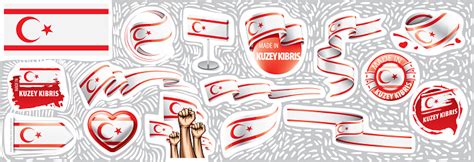 다양한 창조적 인 디자인에 북부 키프로스의 국기의 벡터 세트 국가 관광명소에 대한 스톡 벡터 아트 및 기타 이미지 국가 관광명소 국기 그림 이야기 Istock