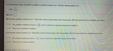 solved for the function below find a f x b the