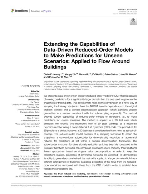 pdf extending the capabilities of data driven reduced order models to
