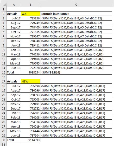 relative and fixed reference trick in excel a4 accounting