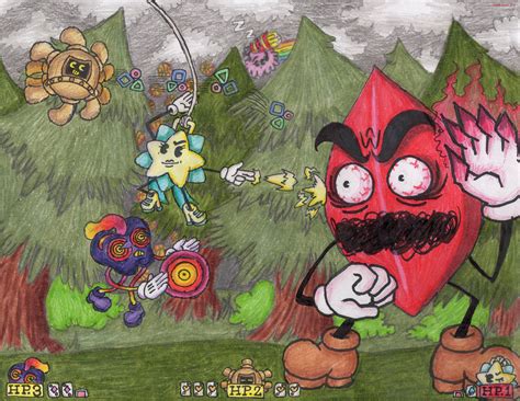 Bfdit R4 Act1 Pt1 Evil Leafy In Forest Fright By Calebsketch On