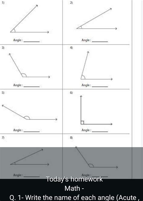 1 2 Angle Angle 3 4 Angle Angle 5 6 Angle Angle 7 8 Angle Angle Todays Homework Math Q