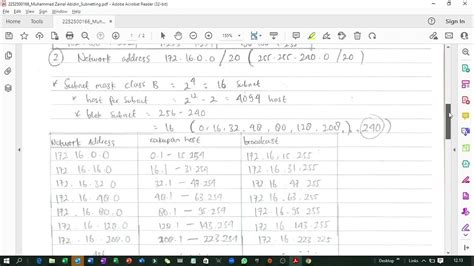 Perhitungan Subnetting Pada Ip Address Youtube