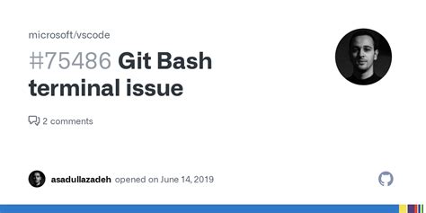 Git Bash Terminal Issue Issue Microsoft Vscode Github