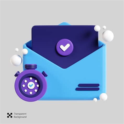 premium psd read messages 3d icon