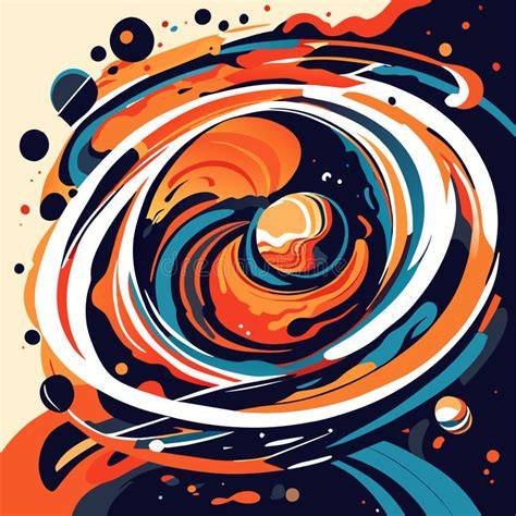 Abstract Colorful Background With Circles And Lines Vector Illustration For Your Design