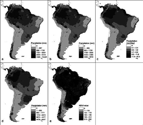 Examples Of Raster Gis Data Layers From Each Of The Environmental Data