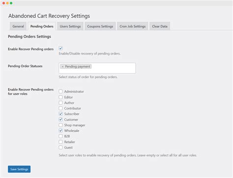 How To Recover Abandoned Carts By User Roles In WooCommerce Documentation