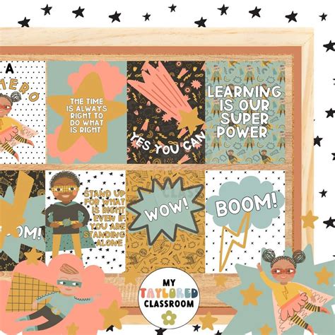 Superhero Classroom Posters Superhero Editable Classroom Etsy