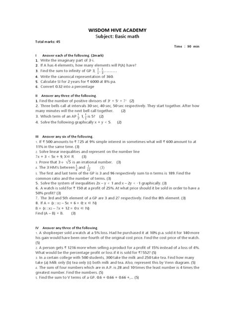test 3chapters pdf numbers arithmetic
