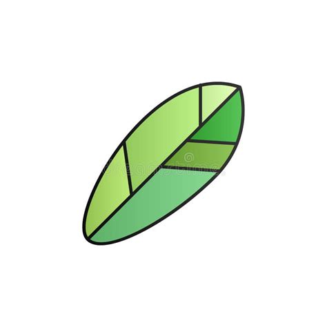 Leaf Color Gradient Vector Icon Stock Illustration Illustration Of