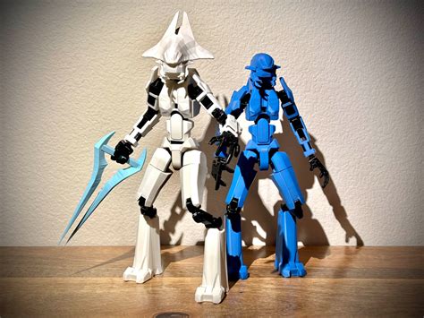 Dummy 13 Sangheili Elite Armor And Frame V1 Build By Chase Curtis