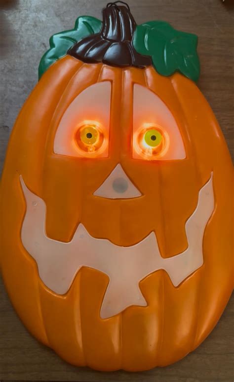 90s Light Up Jack O Lantern Decoration Etsy