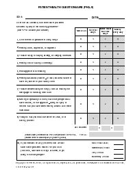 Patient Health Questionnaire Phq Download Printable Pdf Templateroller