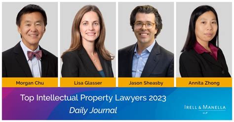 Irell And Manella Llp On Linkedin Four Irell Attorneys Selected To Daily Journals Top Ip List
