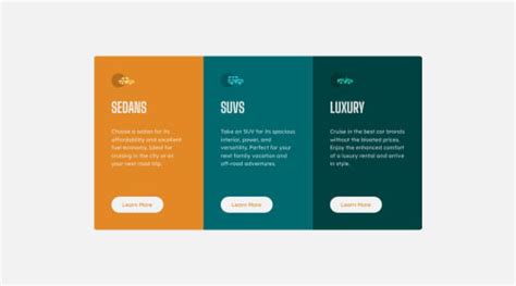 Frontend Mentor 3 Column Preview Card Component Solution Coding Challenge Solution