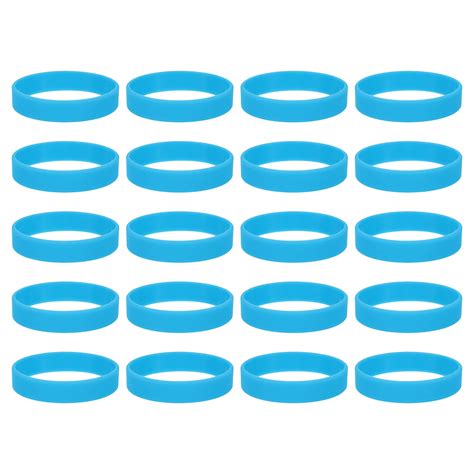 20pcs Silicone Rubber Bands Non Slip 354 Inch Flat For Books Light