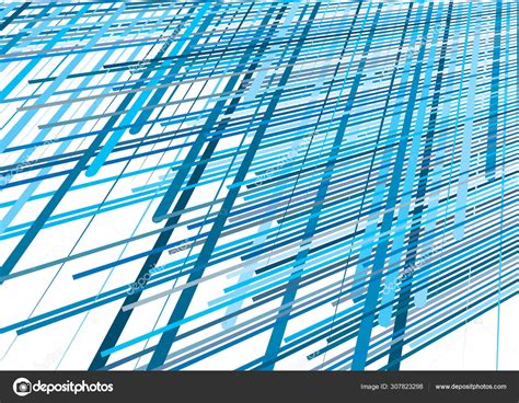 Grid Mesh With Dynamic Lines Intersecting Stripes Irregular G Stock Vector Image By