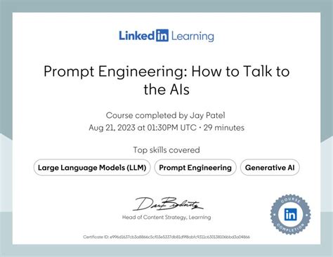 Jay Patel On Linkedin Certificate Of Completion