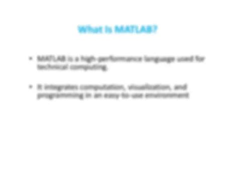 Introduction To Matlab For Engineers Georgia Southern University Engr