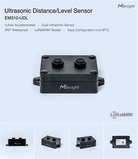 Em310 Udl Ultrasonic Distance Level Sensor Ukiot