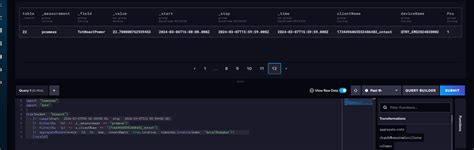 Influxdb2 Fields Displayed In A Measurement In Different Time Ranges