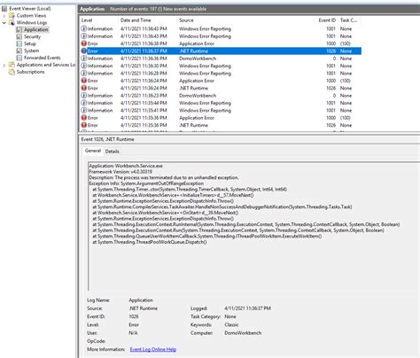 Workbench Crashes Every Time Workbench Service WILL NOT STAY RUNNING Domo Community Forum