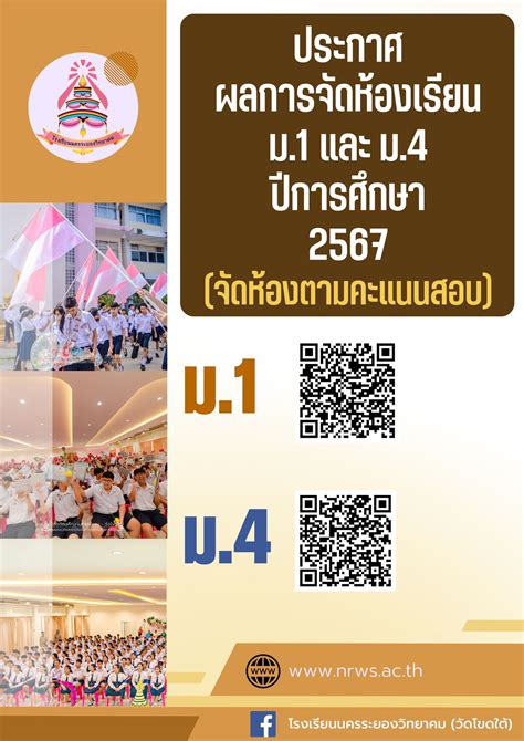 ประกาศ โรงเรียนนครระยองวิทยาคม วัดโขดใต้ Facebook