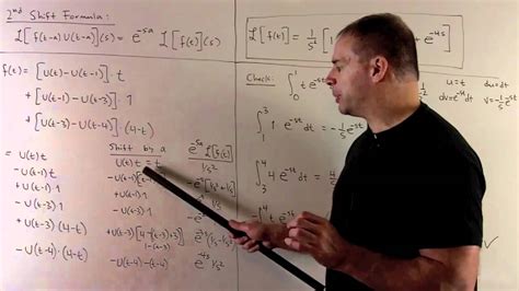 Second Shift Formula For A Piecewise Defined Function Youtube