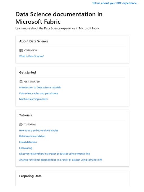 fabric data science pdf apache spark machine learning